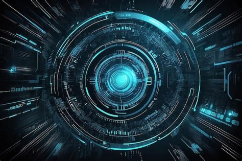 Premium Ai Image Security Cyber Digital Concept Abstract Technology Background