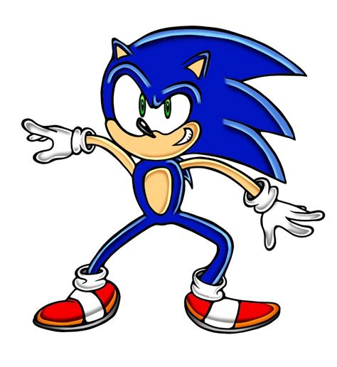 I Made Adventure Styled Sonic In The Cd Pose Rsonicthehedgehog