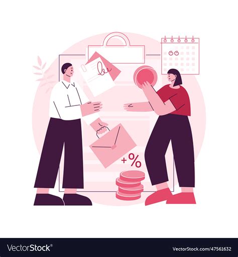 Promissory Note Abstract Concept Royalty Free Vector Image