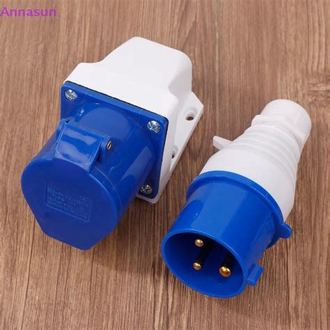 Annasun Ip44 16a 32a Waterproof Industrial Apparatus Reverse Plug 3p 4p
