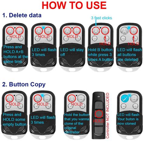 Mando Codigo Fijo 4 Canales Abcd 43392 Mhz Clonador A Distancia Unive