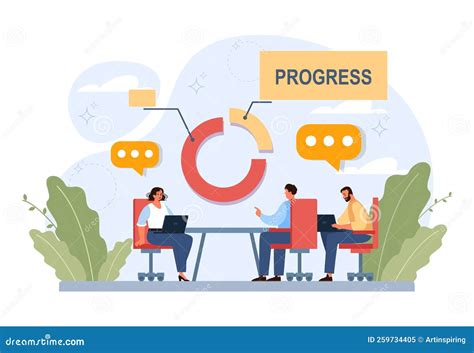 Progress Concept Business Or Personal Development Stock Vector