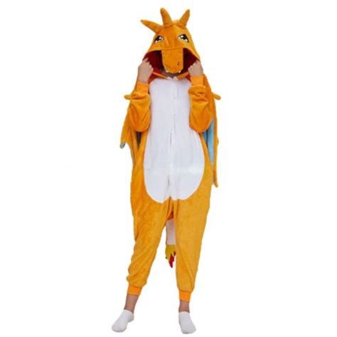 Pokemon Charizard Costume Onesie Jumpsuit Charizard Cosplay Cosplay