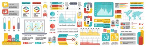 Mega Set Of Infographic Elements Data Visualization Vector Design