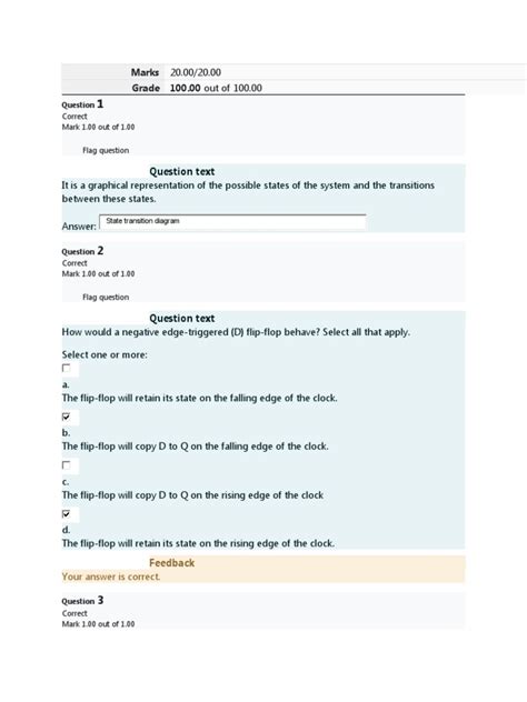 Final Quiz Pdf Mathematical Logic Computer Engineering