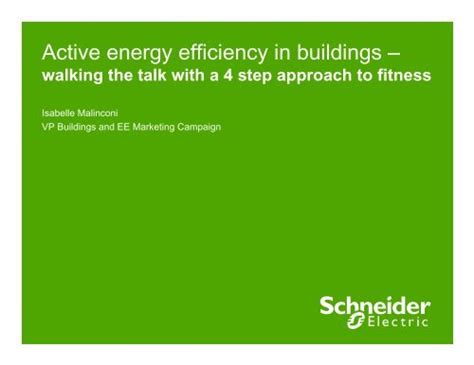 Active Energy Efficiency In Buildings A 4 Step Schneider Electric
