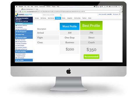 Conjoint Analysis For Market Research Surveyanalytics Online Survey