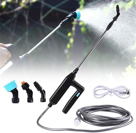 Dajasd Battery Powered Garden Sprayer With 3 Nozzles And 8m Hose