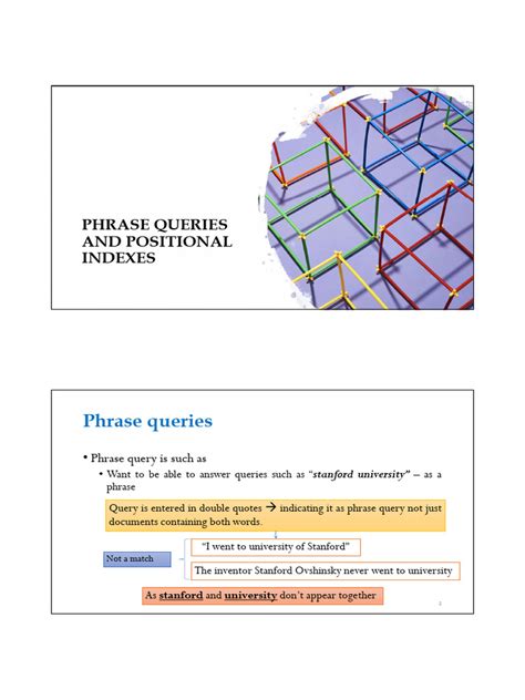 7 Phrase Queries And Positional Indexes Pdf Search Engine Indexing