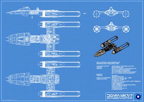 Blueprint Y Wing By Rockin Knight On Deviantart