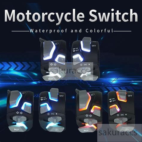 台灣熱銷 改裝 專用 機車 摩托車 車把開關 Msx 小猴子 小怪獸 發光 把手開關 近燈 遠燈 警示燈 大燈開關 蝦皮購物