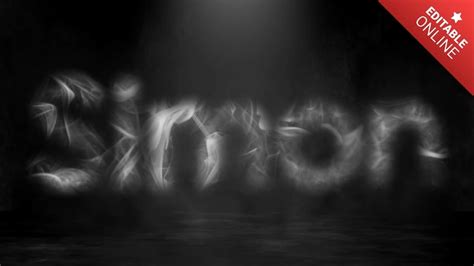Simon Smoke Text Effect Generator