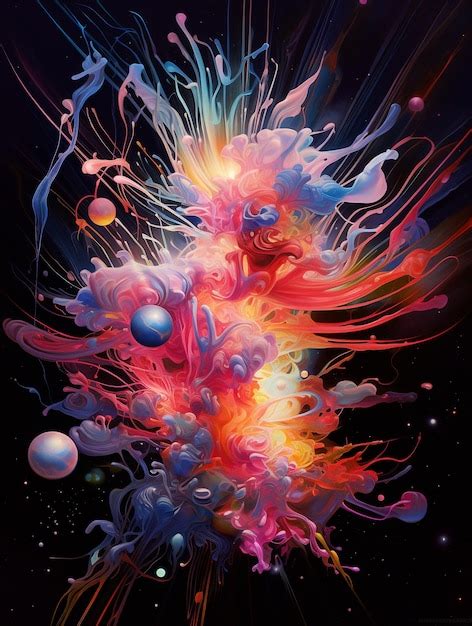 Premium Ai Image Orbital Space Abstract Background Wallpaper