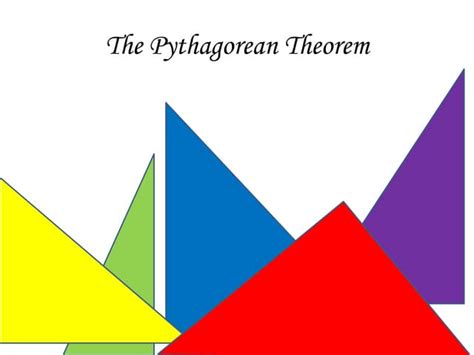 The Pythagorean Theorem 2 Ppt