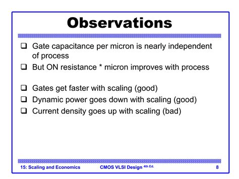 Mosfet Scaling And Economics For Various Types Of Scaling Ppt