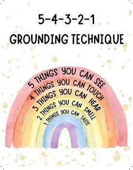 Grounding Techniques Rainbow 2 Styles By Calling All Counselors