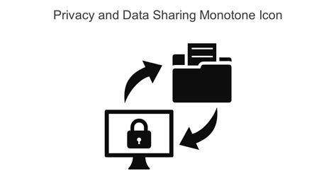 Privacy And Data Sharing Monotone Icon In Powerpoint Pptx Png And