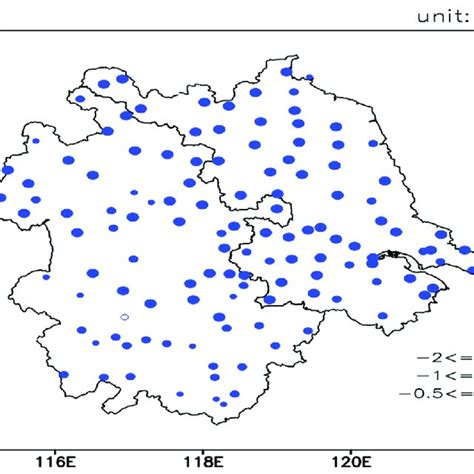 Cwpe Climatic Tendency Rate In Spring During 1961 To 2020 Unit D10
