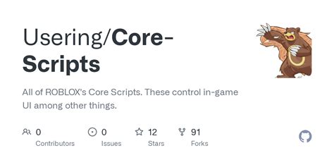 github usering core scripts all of roblox s core scripts these