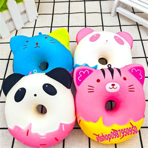 Squishy Lớn Jumbo Hình Bánh Tròn Mặt Biểu Cảm Đồ Chơi Xốp Giảm Stress