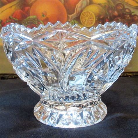 Pinwheel Crystal Bowl Etsy