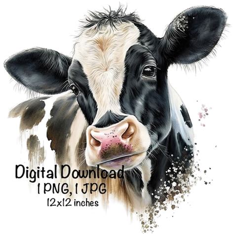 Holstein Dairy Cow Clip Art