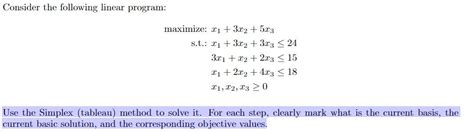 Solved Consider The Following Linear Program Maximize