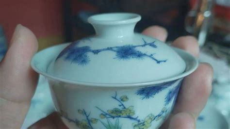 拾器雅集￤手绘松竹梅薄胎系列茶器掌心梅之松之