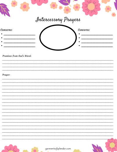 21 Powerful Scriptures On Intercession With Free Printables Prayers Prayer Worksheet