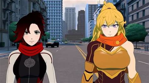 Ruby And Yang Dc Universo And Rwby Rwby Rwby Characters Rwby Anime
