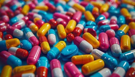 Colorful Capsules A Closeup View Of Assorted Medications Premium Ai Generated Image