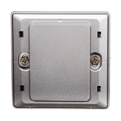 Socket Cover Plate Silver Tacc