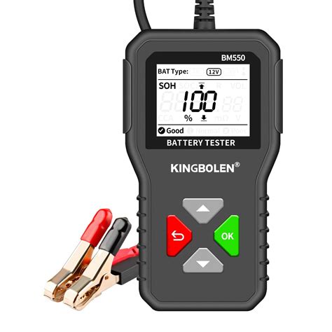 Comprobador De Batería Automotriz Bm550 6 V 12 V 24 V 100 2000 Cca 2 200 Ah Analizador