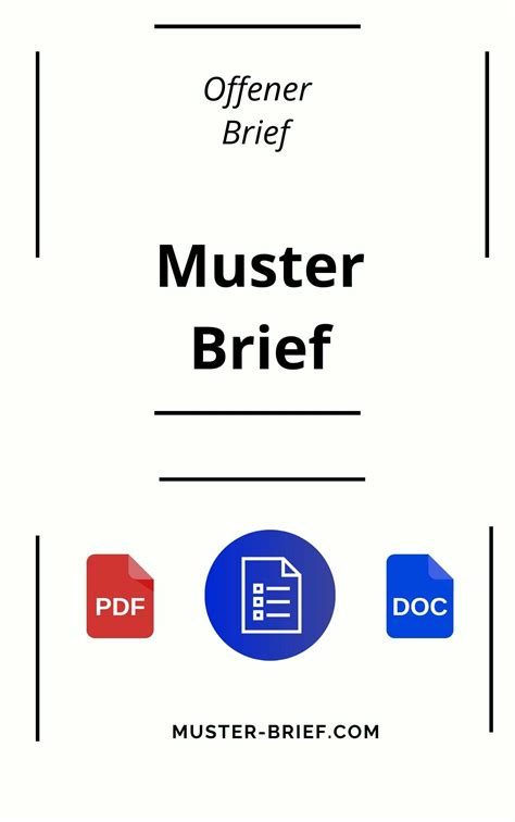 Offener Brief Musterbrief
