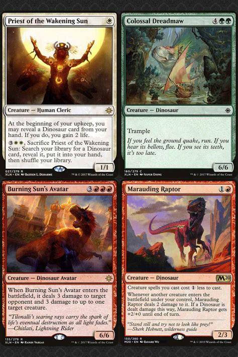 Gishath Suns Avatar Dinosaur Commander Deck Edh Magic Mtg Ready To
