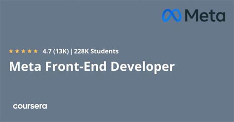 [coursera] meta front end developer professional certificate