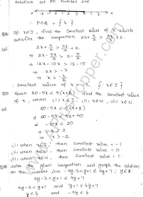 Linear Inequations Class ICSE ML Aggarwal A Plus Topper