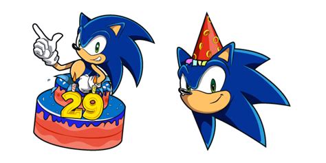 Sonic The Hedgehog 29th Birthday Cursor Custom Cursor