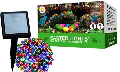 Solar Easter Multi Colored String Lights 1 2 Or 4 Pack Groupon