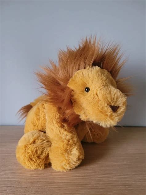 Jellycat Valuable Smudge Lion Medium Retired Plush Soft Collectors