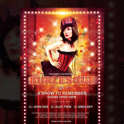Burlesque Flyer Template