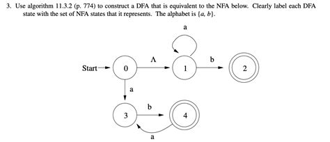 Solved Use Algorithm P To Construct A DFA Chegg