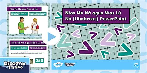 Níos Mó Agus Níos Lú Teacher Made Twinkl