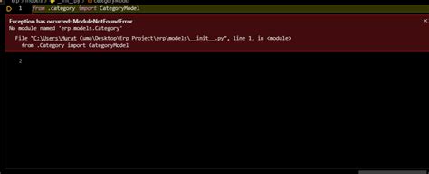 Django No Module Named ‘erpmodelscategory Hatası Django Yazbel