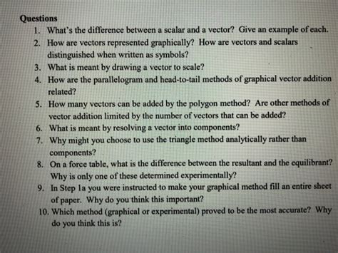 Solved Questions 1 What S The Difference Between A Scalar Chegg Com