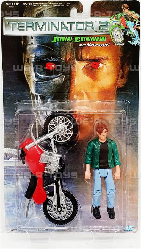Terminator 2 John Conner Action Figure With Motorcycle Kenner 1991