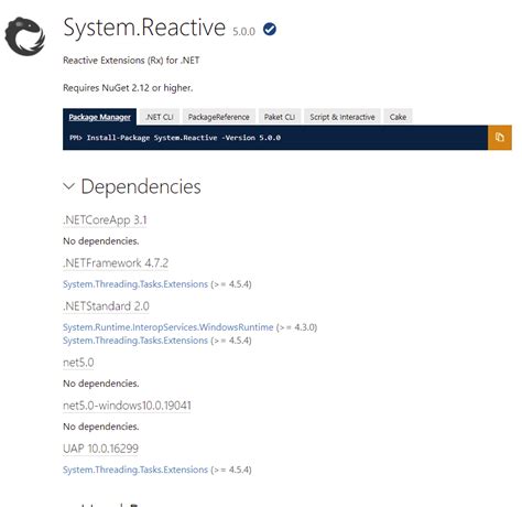 Errors Fails To Reference Systemreactive · Issue 625 · Dotnet Script