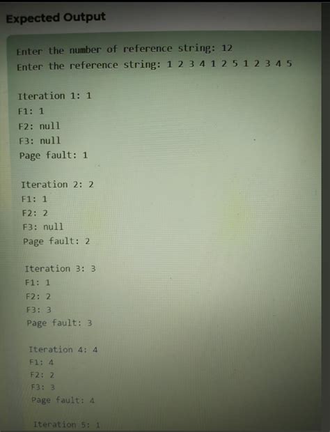 Solved 1 1 Page Replacement Algorithm Fifo Design A