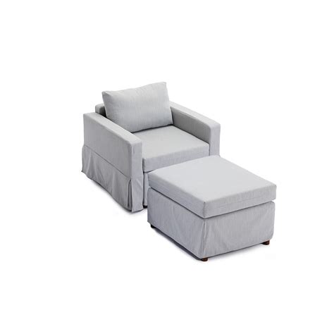 Ebern Designs Single Seat Module Sofa Sectional Couch With 1 Ottoman Wayfair