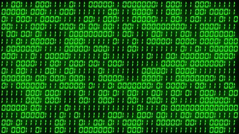 Green Binary Code Row Digital Number Matrix Background Concept Of Technology Hacker Computer